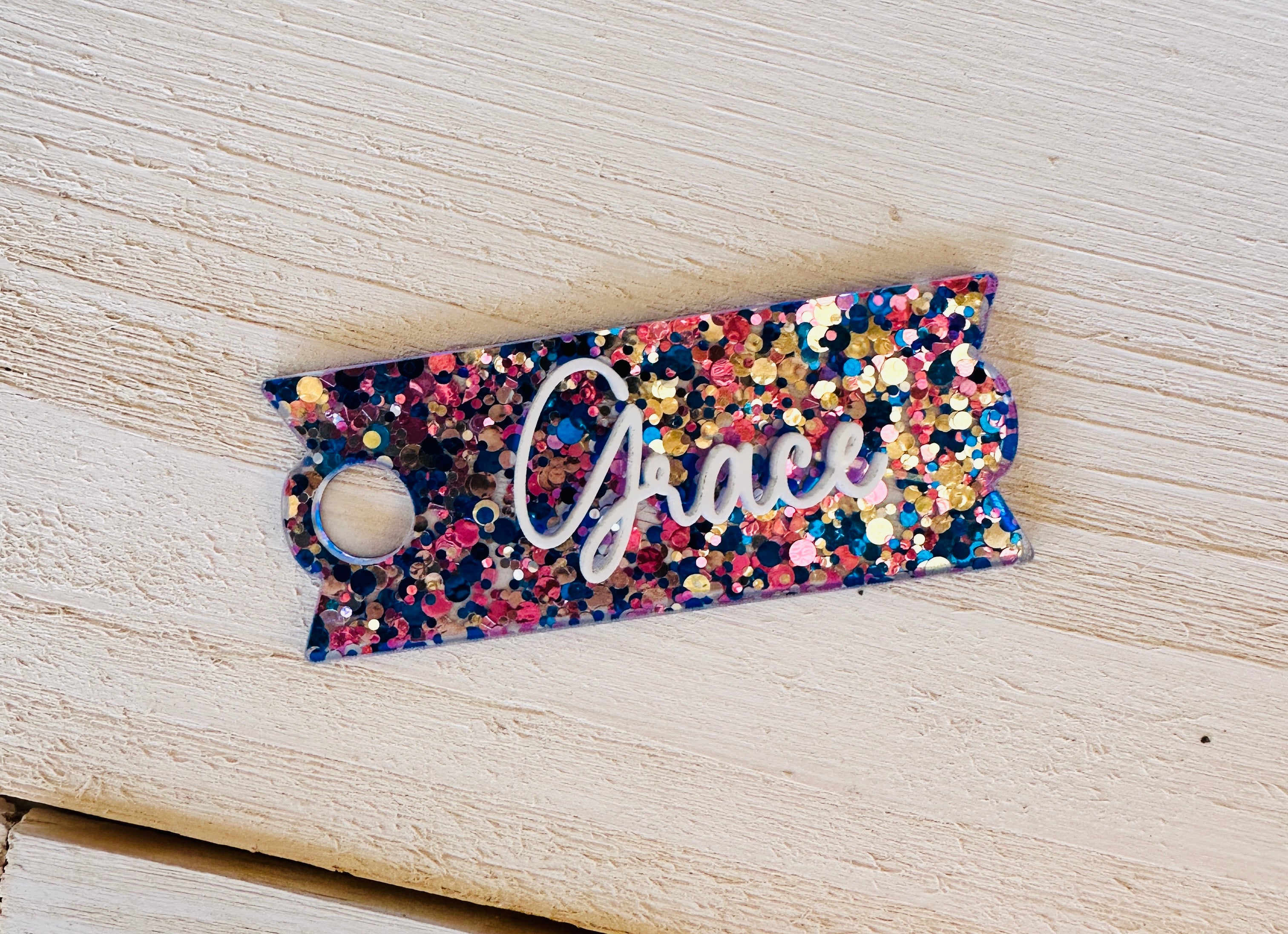 Tumbler Name Tag - Glitter and Prints – homesteadimprints